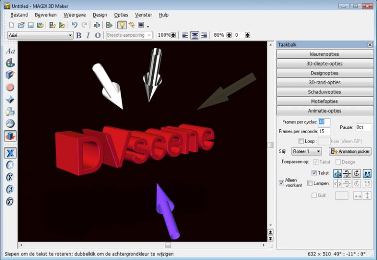 Magix 3D maker - dvscene.nl